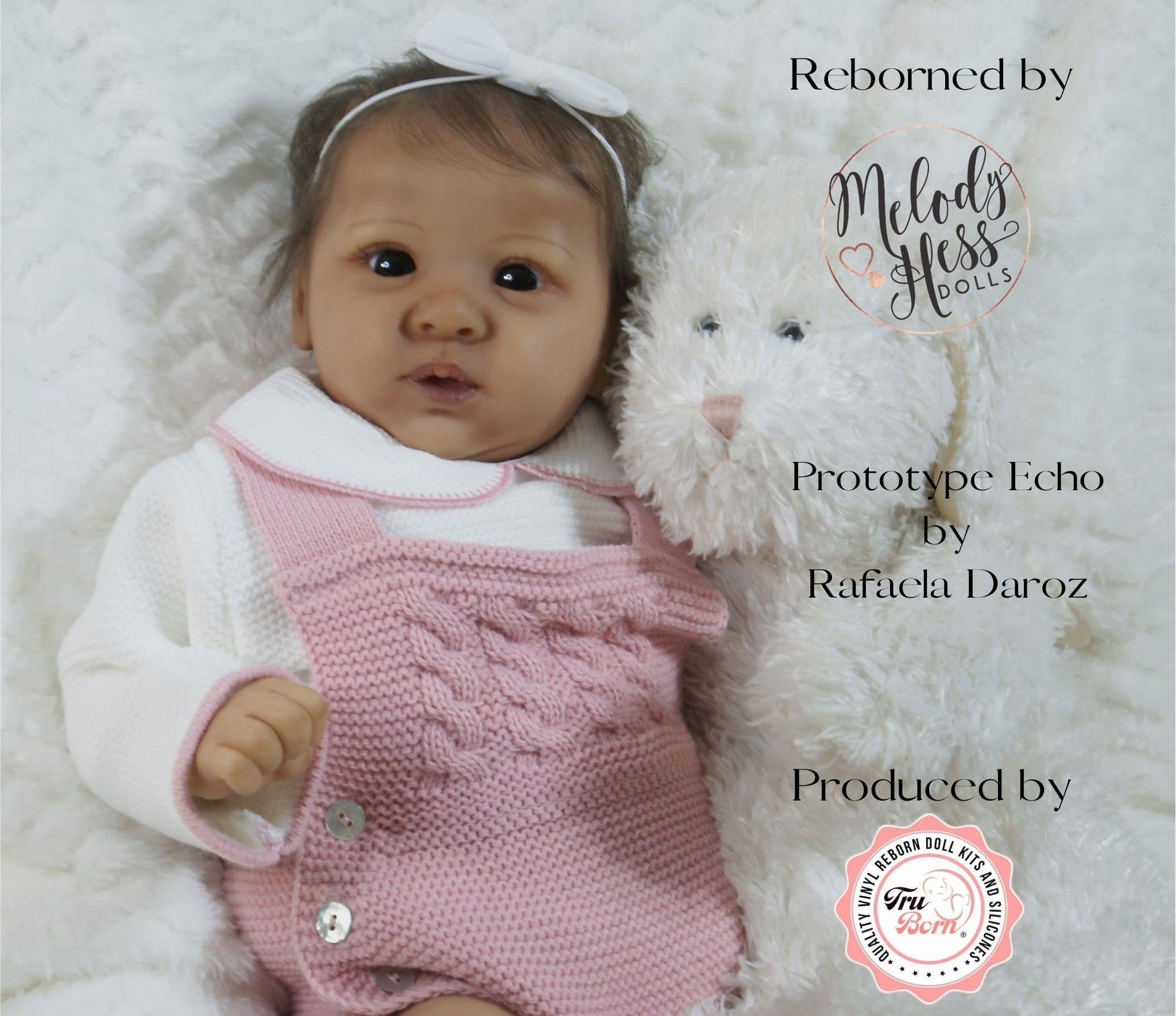 ECHO blank vinyl reborn doll kit & silicone. TRU BORN. Rafaela Daroz | truborns