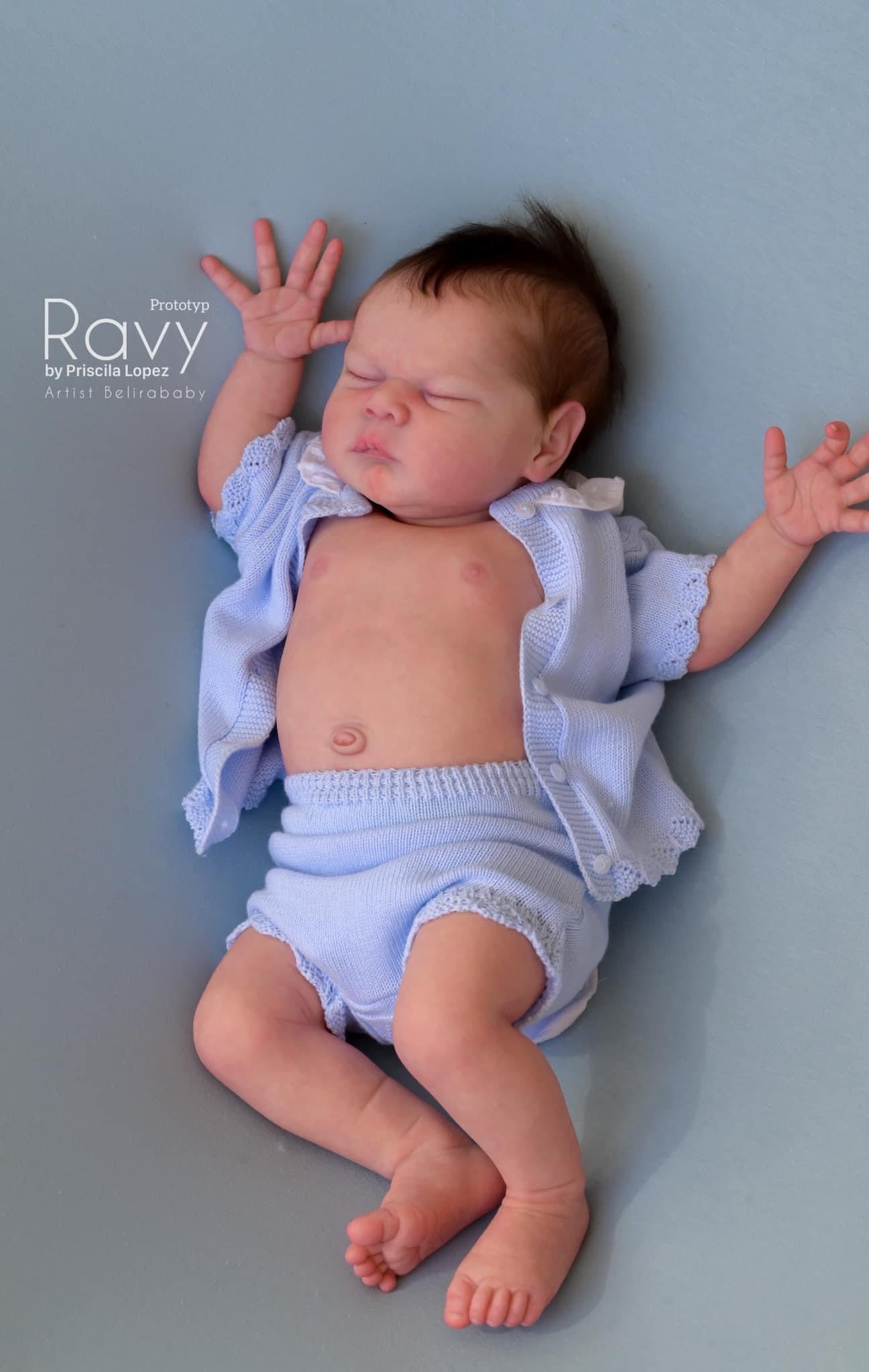 RAVY by Priscila Lopez. Blank vinyl reborn doll kit. TRU BORN | truborns