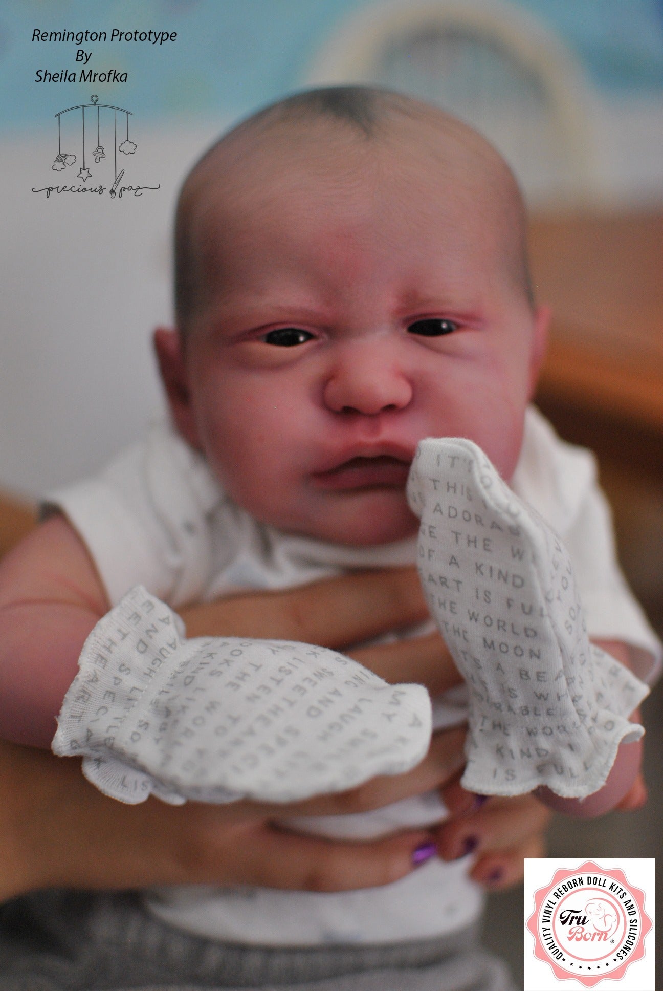 REMINGTON blank vinyl reborn doll kit. Sheila Mrofka. TRU BORN | truborns